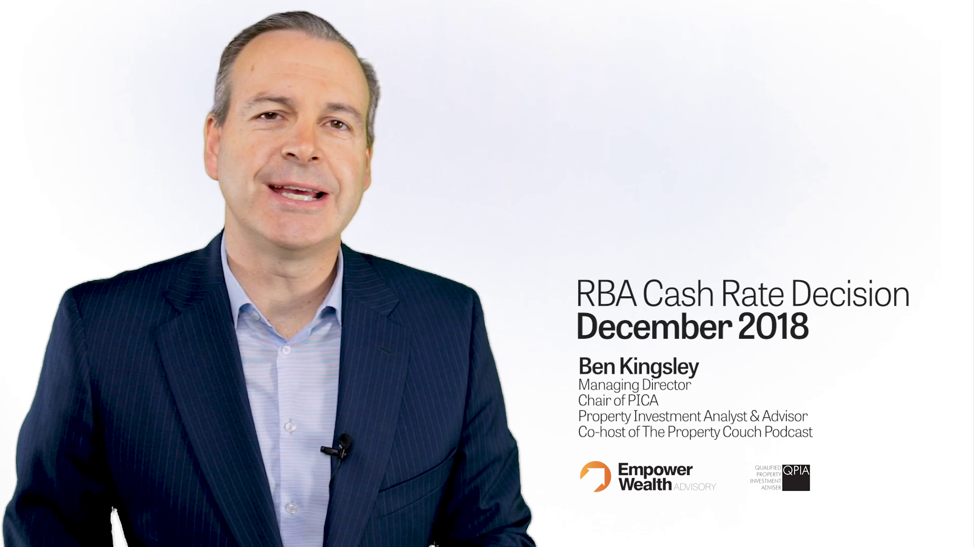 RBA Cash Rate Decision - December 2018 - Empower Wealth RBA Cash Rate Decision - December 2018 - Empower Wealth